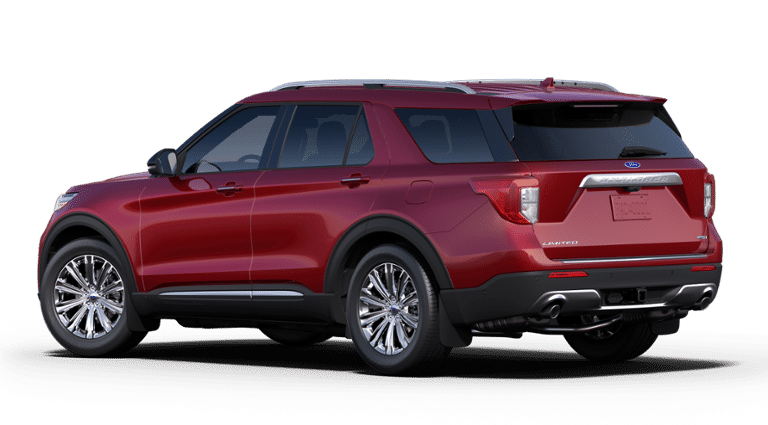 2020 Ford Explorer Limited Rapid Red, 3.3L Hybrid Engine | Kokanee Ford ...